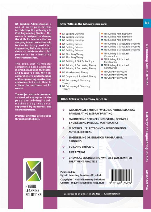 N5: NEW N5 Building Administration Revised (Hardcopy)