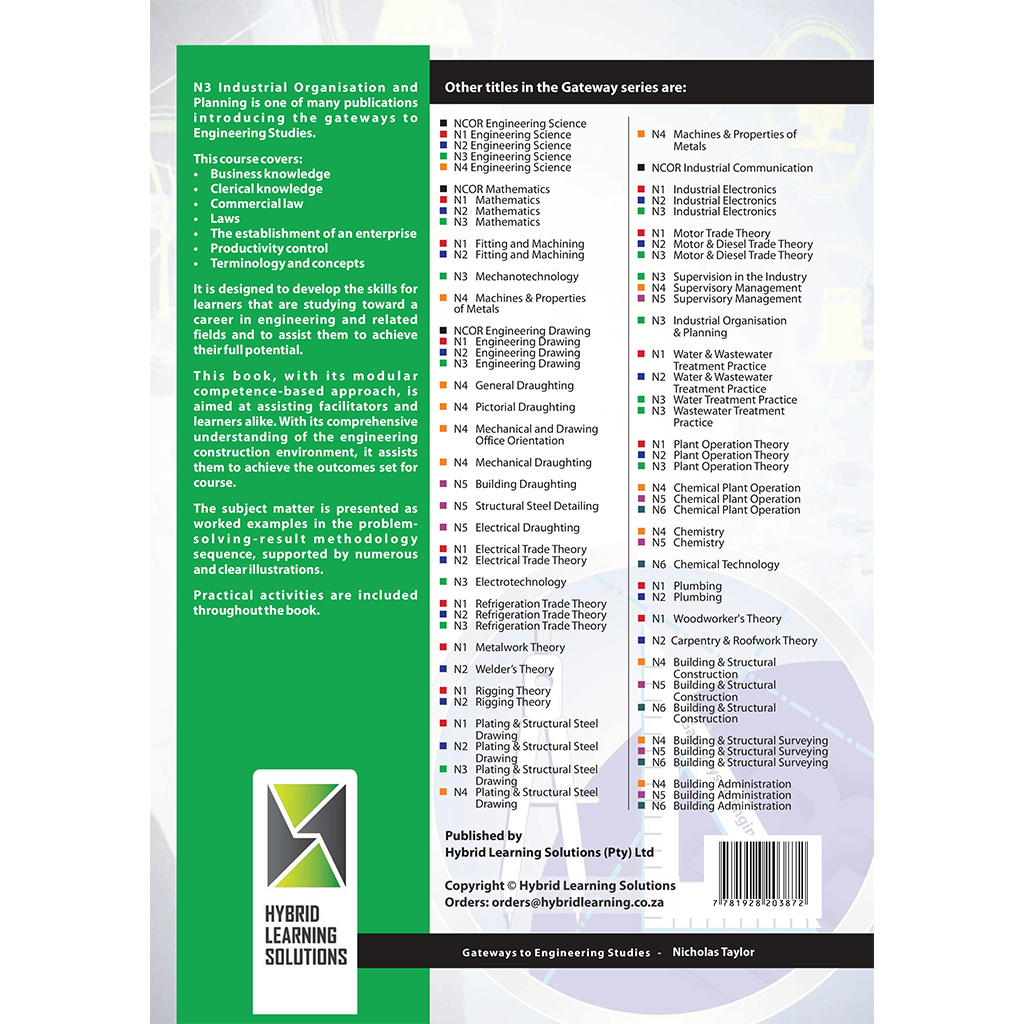 N3: N3 Industrial Organisation and Planning (Electronic)